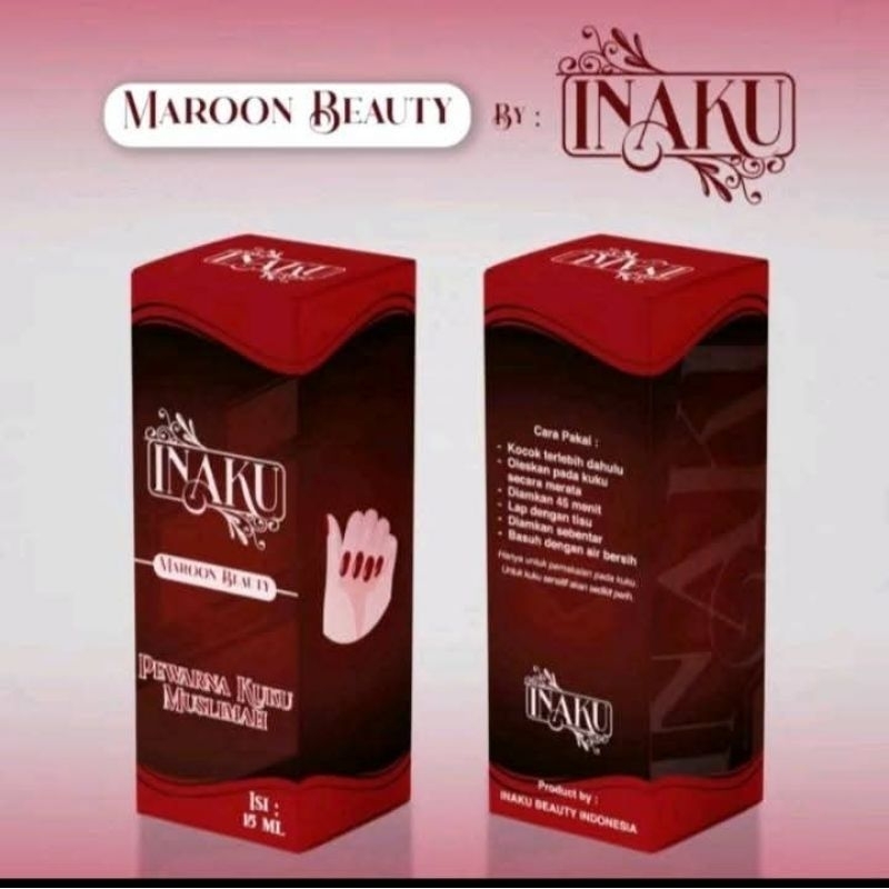Jual ( svb ) inai kuku original promo | inaiku maroon muslimah | inai ...