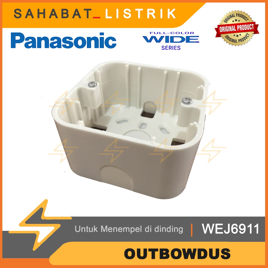 Jual PANASONIC WEJ6911 Oubowdus ob dus sakelar dan stop kontak putih ...