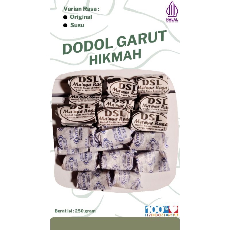 Jual Dodol Garut Rasa Orginal (Dodol Kertas) dan Susu 250 Gram - Dodol ...