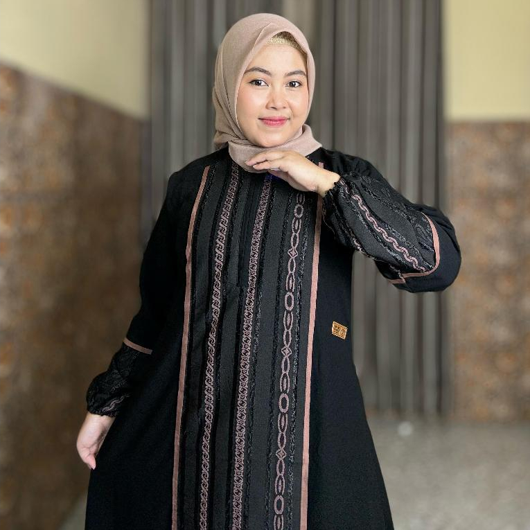 Jual Amanda Reza Bahan Jetblack +Furing Mix Katun Fukoro Jacquard 3D (Free Pouch, Goodie Bag ...