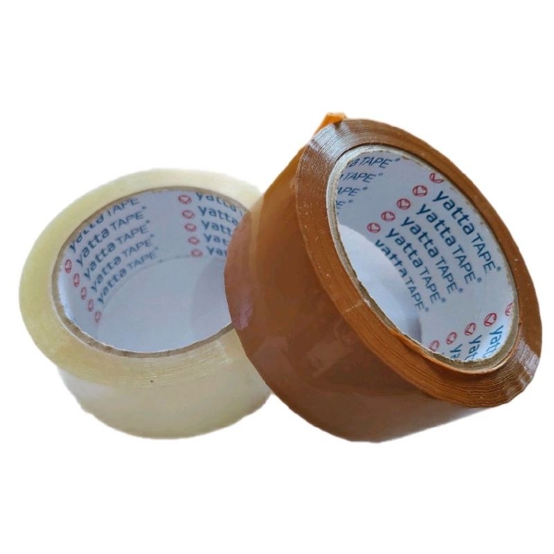 Jual Lakban Isolasi Bening atau Coklat 45mm x 85 yard merk Yatta | Shopee Indonesia