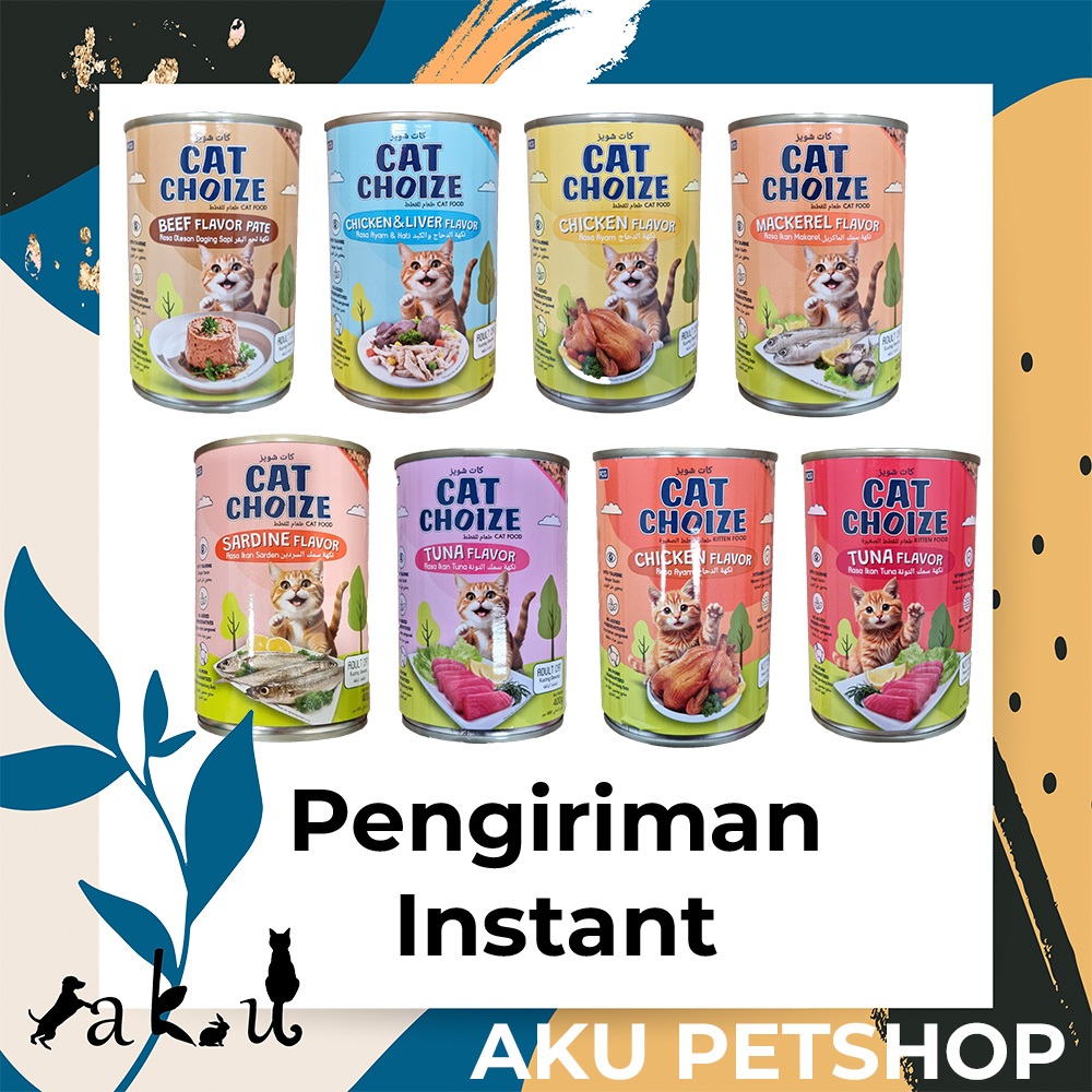 Jual [INSTANT] Cat Choize Kaleng Kardus 24x400gr | Makanan Basah Kucing ...