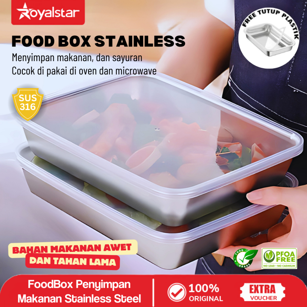 Jual [BELI BANYAK LEBIH MURAH] Royalstar Tempat Wadah Makanan Kontainer ...