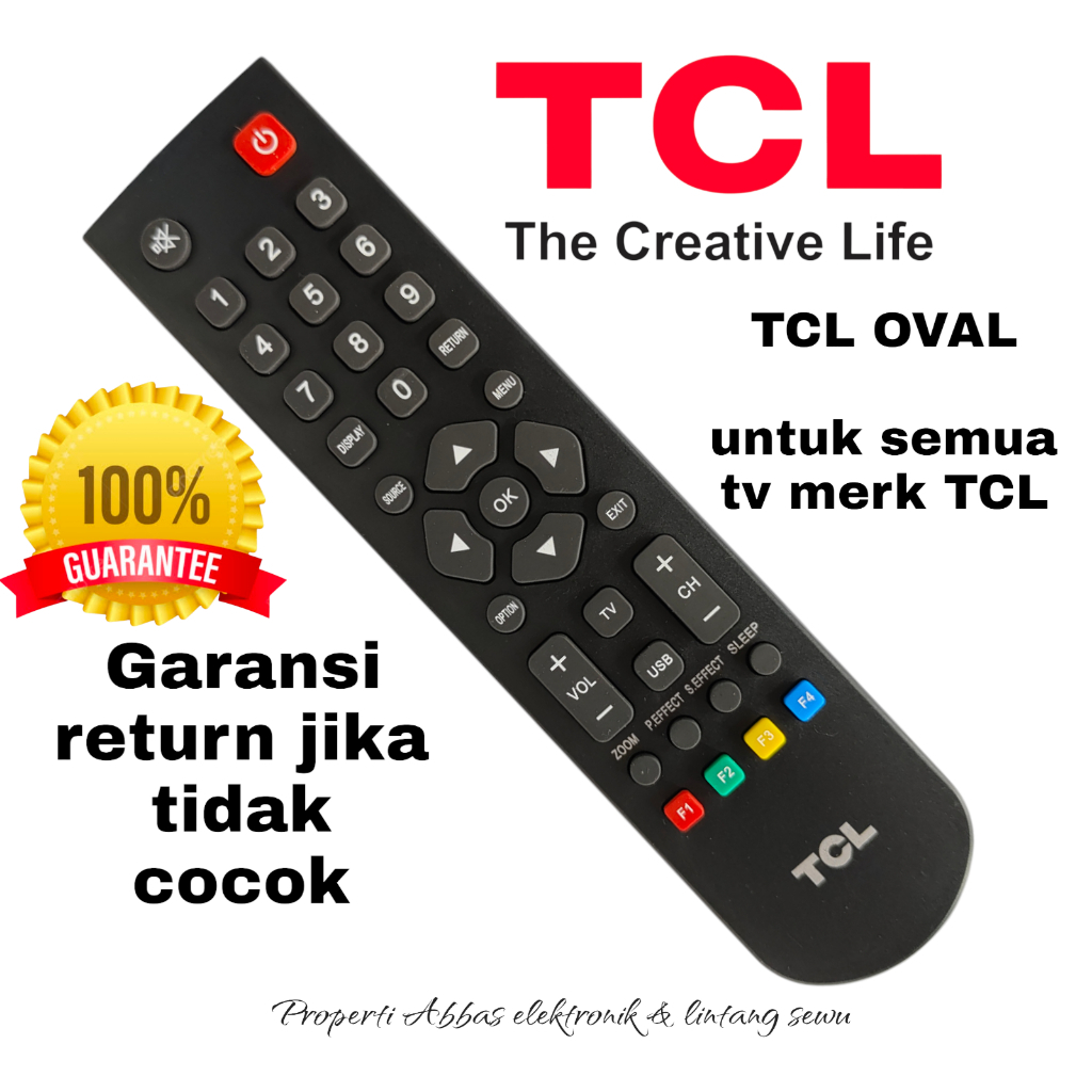 Jual remote TCL OVAL smart tv android tv digital tv remot tv led lcd ...