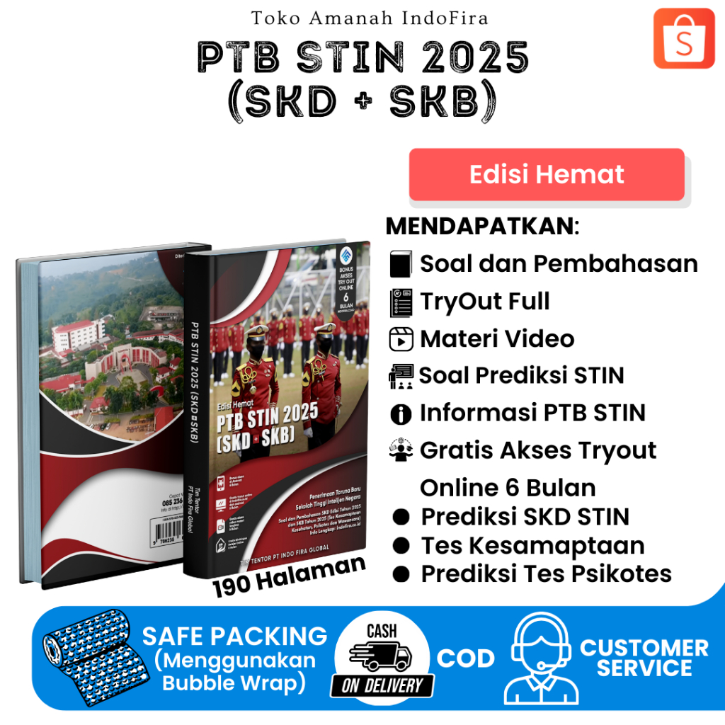 Jual Terbaru Buku PTB STIN 2025 [SKD + SKB] (Edisi Hemat + Free E-Learning) Sesuai Kisi" STIN ...