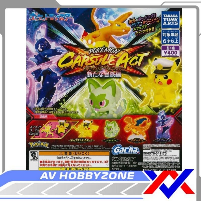 Jual Gachapon Pokemon Capsule Act Takara Tomy Arts | Shopee Indonesia