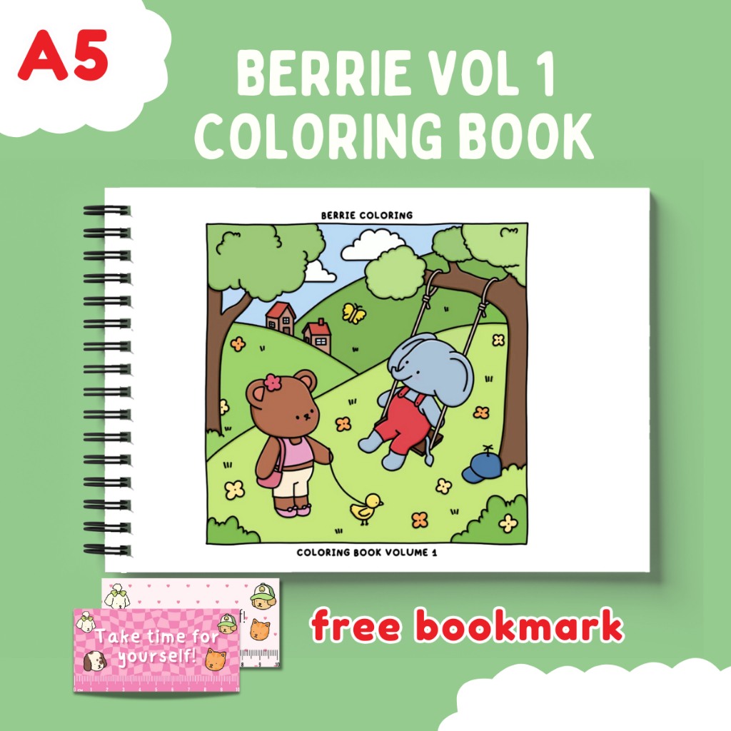 Jual BERRIE VOL 1 COLORING BOOK Cozy Healing Coloring Book For Adults ...