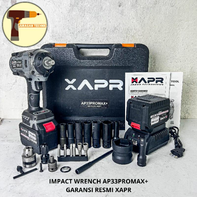 Jual RAJA impact wrench APR jumbo AP33promax+ 1850nm 1/2inch 2baterai ...