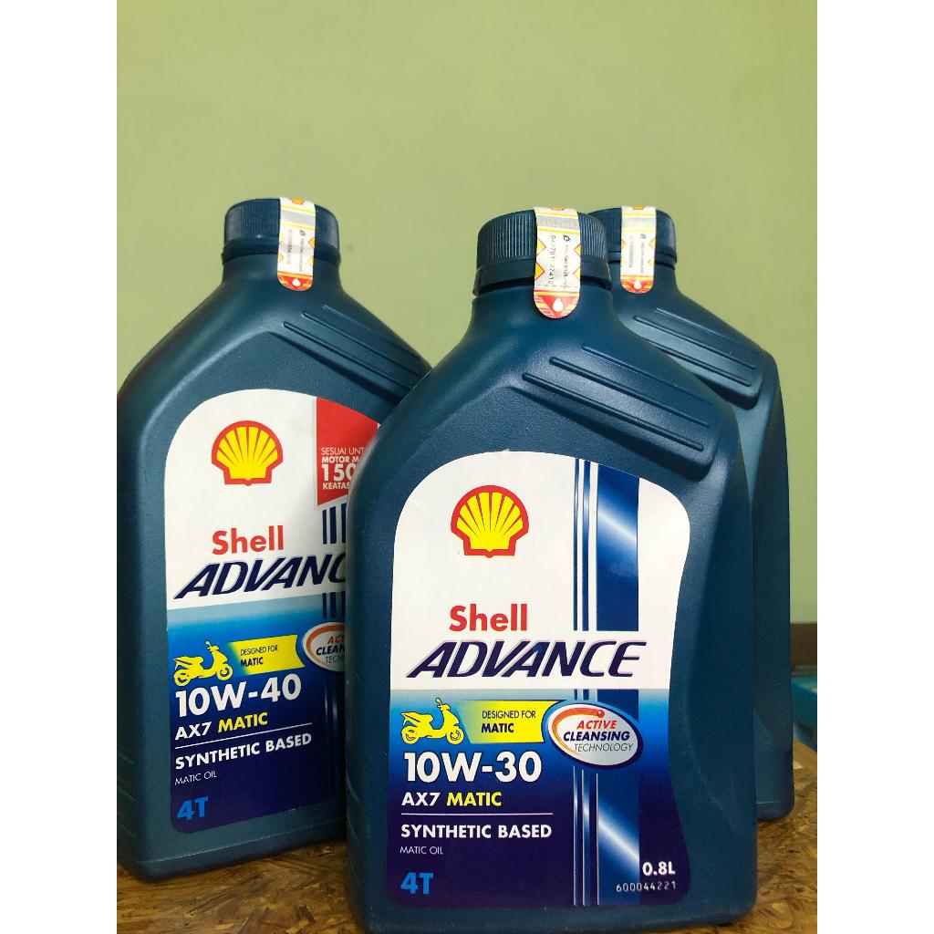 Jual OLI SHELL AX7 MATIC SAE 10W-30 800 ML | Shopee Indonesia