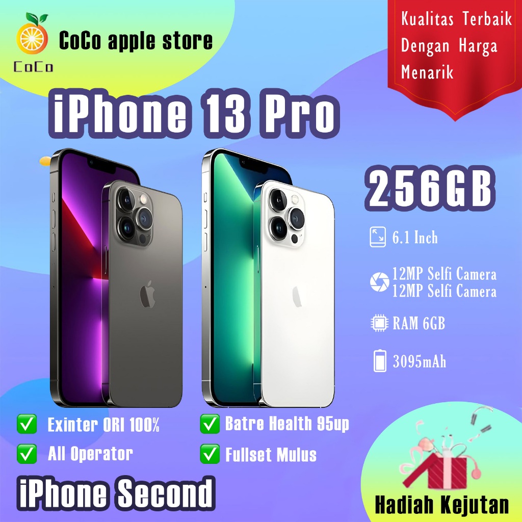 Jual iPhone 13Pro 256GB Second/Bekas Original100% INTER OLED Fullset Mulus Normal Phone 3uTools ...