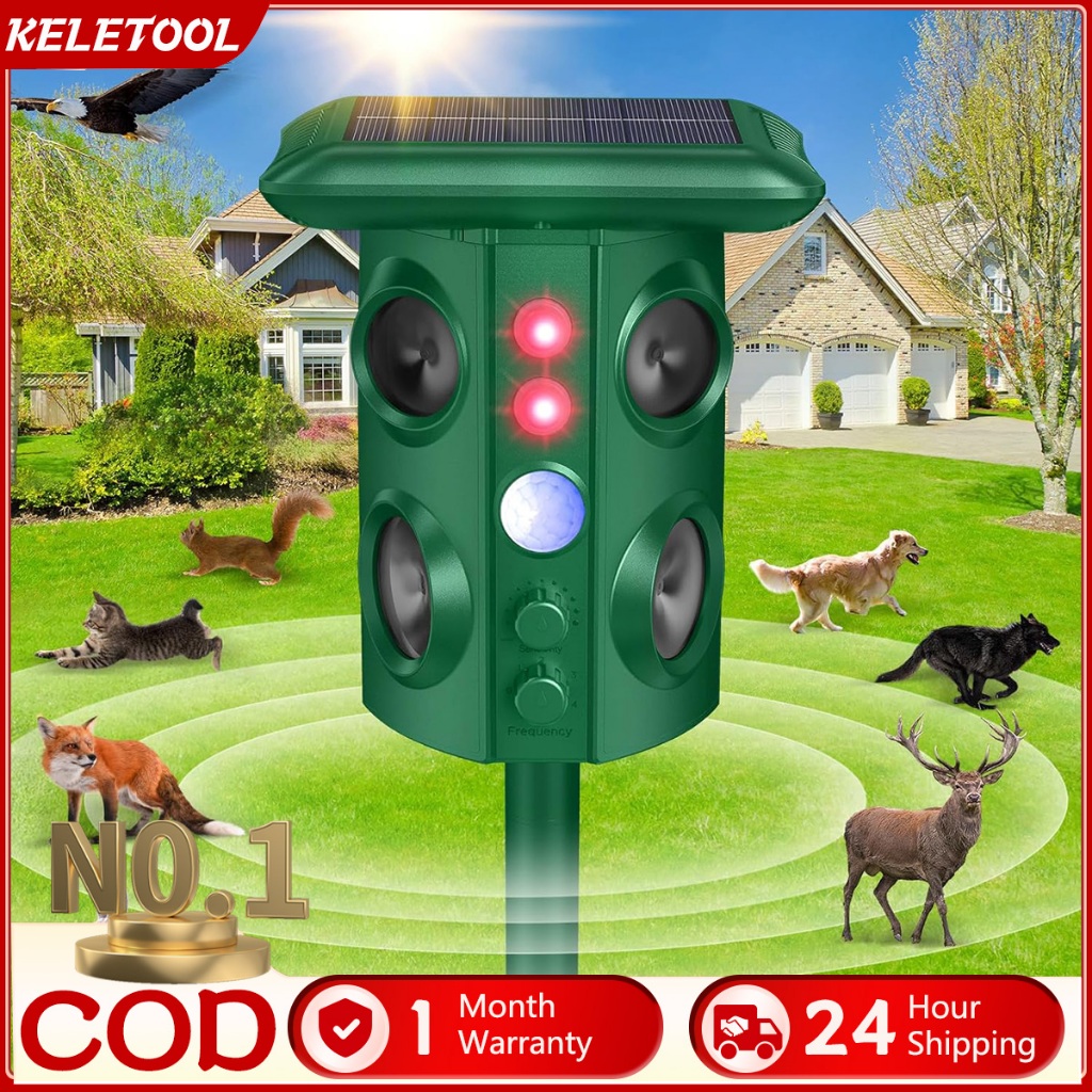 Jual Pengusir Hewan Tenaga Surya Luar Ruangan dengan Sensor Getaran dan ...