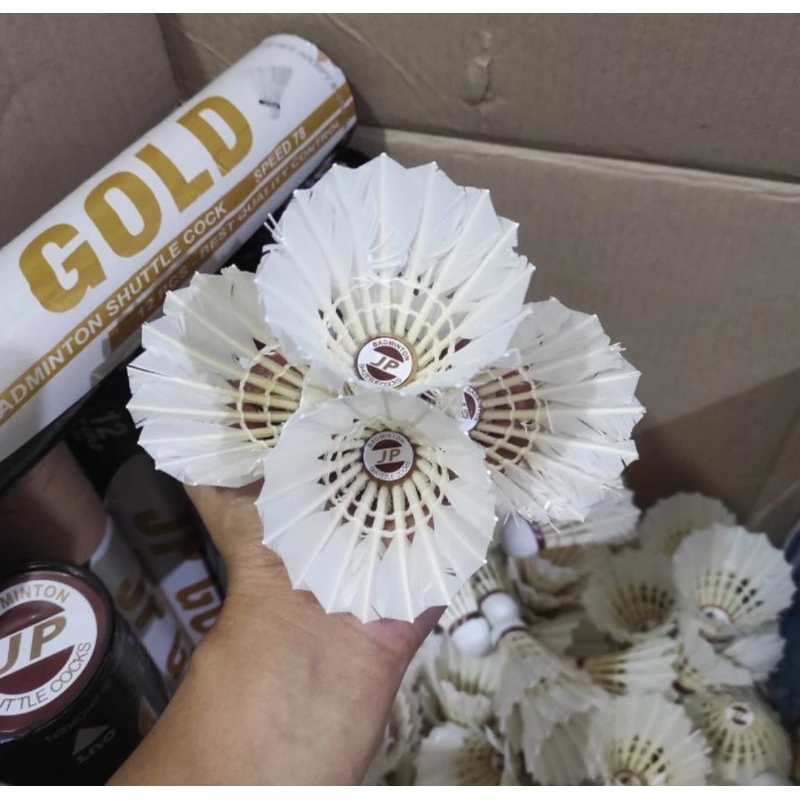 Jual Shuttlecock Bekas Merk JP Gold 12 Pcs | Shopee Indonesia