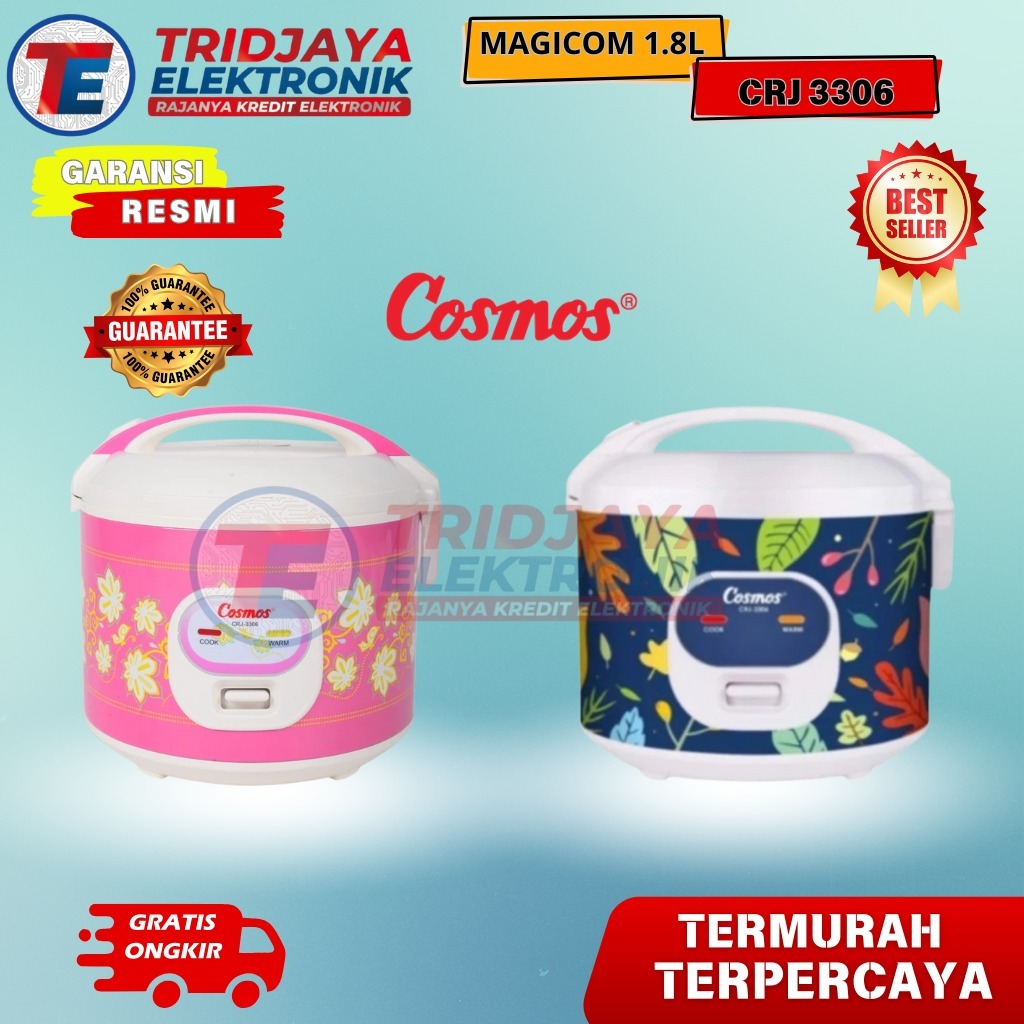 Jual rice cooker cosmos CRJ 3306 Megicom 1.8 liter penanak nasi garansi ...