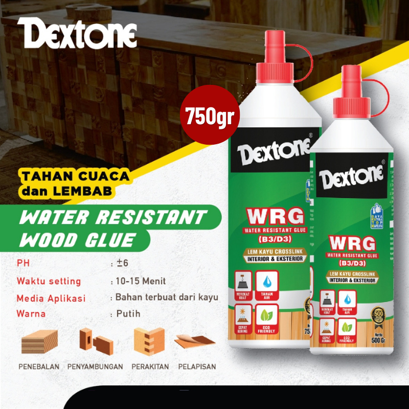 Jual Dextone Lem Kayu Water Resistant Glue 750 GR | Shopee Indonesia
