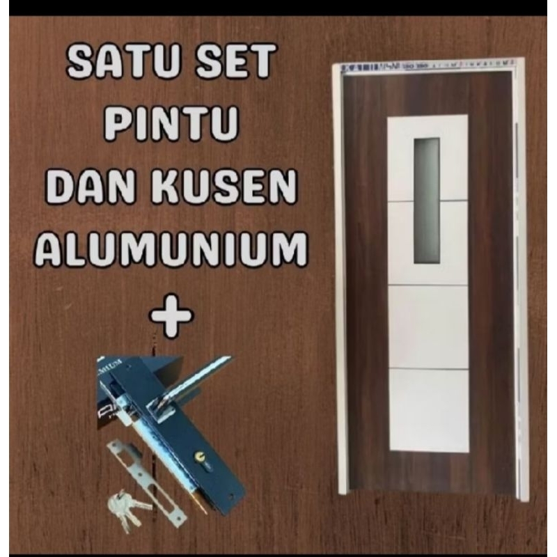 Jual PINTU SET KUSEN ALUMINIUM PINTU MINIMALIS, PINTU RUMAH MODERN ...