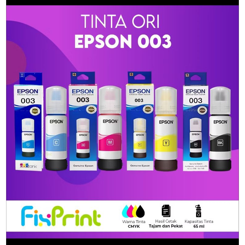 Jual Tinta Epson original satu set | Shopee Indonesia