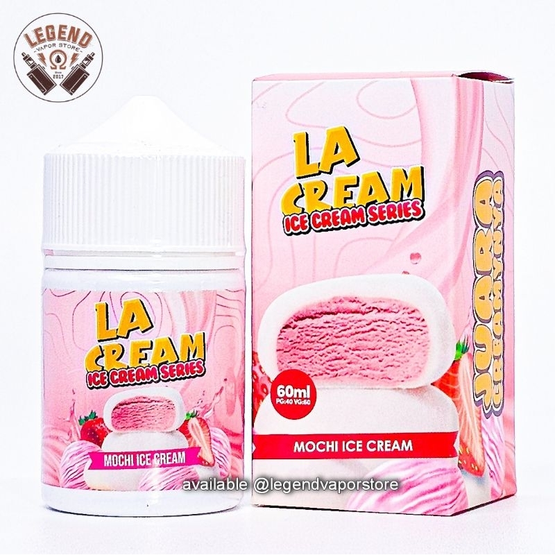 Jual FREEBASE - LIQUID LA CREAM Mochi Ice Cream 60ML 3MG 6MG AUTHENTIC ...