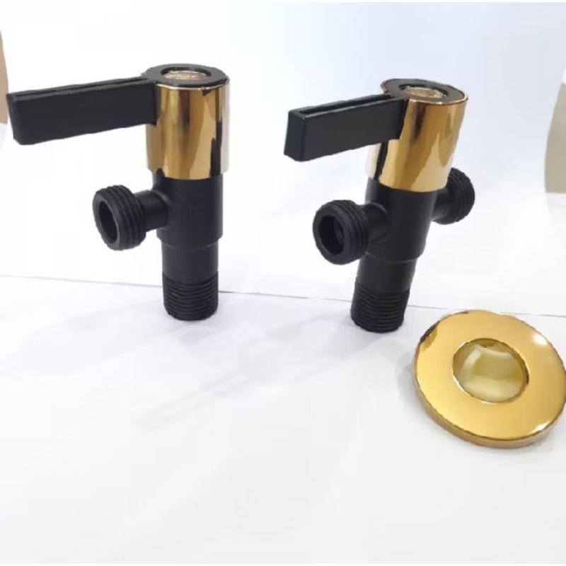 Jual Stop kran Doubel / Stop Kran WC Model Engkol / Stop Kran Cabang ...