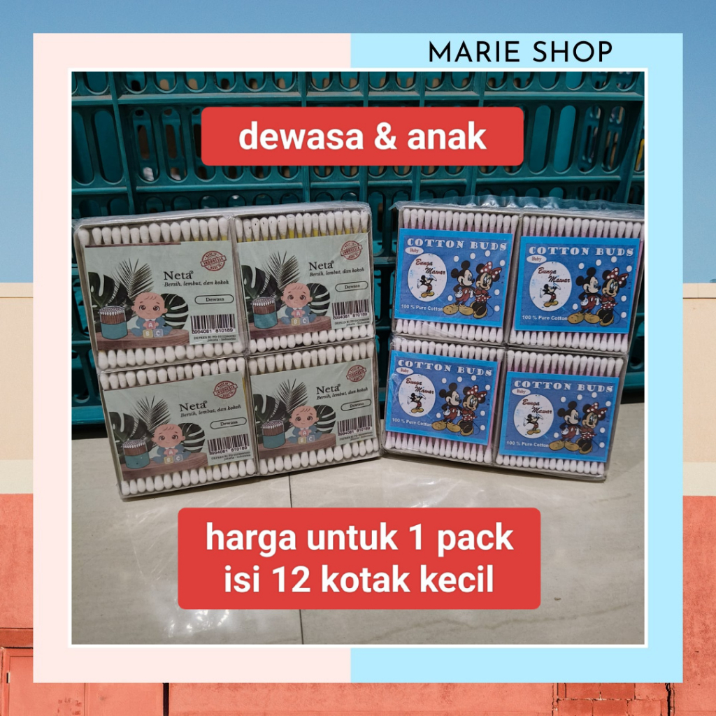 Jual ( 1 PACK ) COTTON BUD / KUREK KUPING / KATENBAT / PEMBERSIH ...