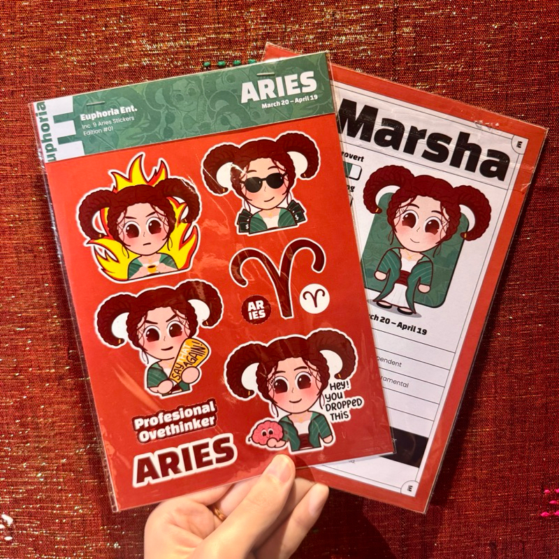 Jual Aries Sticker Pack Zodiac / Stiker vinyl dekorasi laptop waterproof kartun perempuan ...