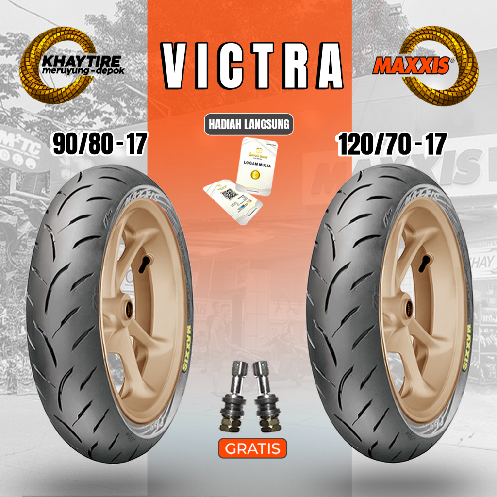 Jual Paket Ban Motor MX KING - SUPRA GTR MAXXIS VICTRA 90/80-17 + 120/ ...
