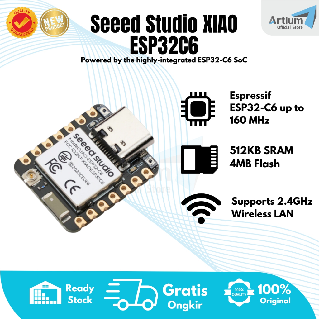 Jual Seeed Studio XIAO ESP32-C6 SoC | Shopee Indonesia