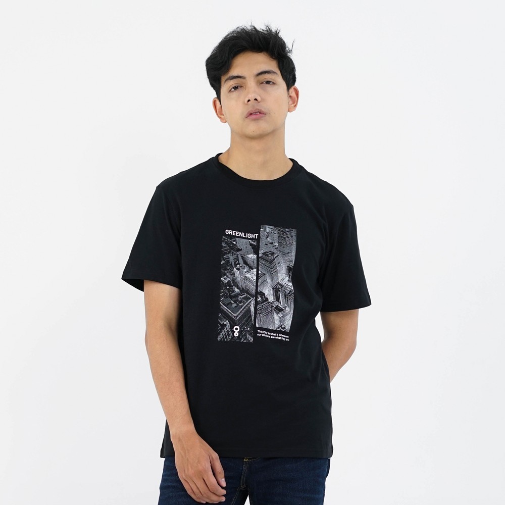 Jual Greenlight Kaos Pria Lengan Pendek Regular Fit Katun Shar OL-CG341224 | Shopee Indonesia