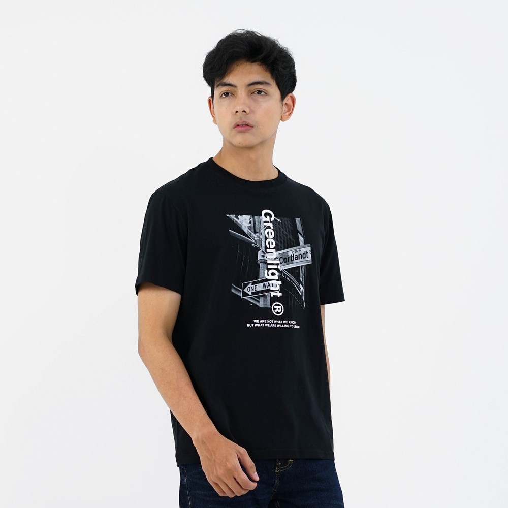 Jual Greenlight Kaos Pria Lengan Pendek Regular Fit Katun Daon OL-CG441224 | Shopee Indonesia