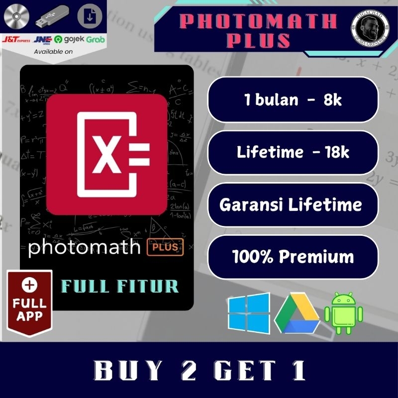 Jual SSS - Photomath Math Solver Plus Premium murah termurah Photomath ...