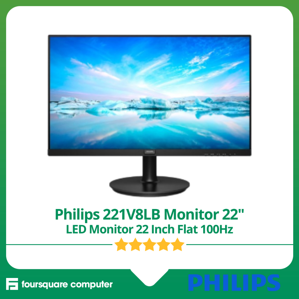Jual Philips 221V8LB LED Monitor 22 Inch IPS 100Hz 4ms | Shopee Indonesia