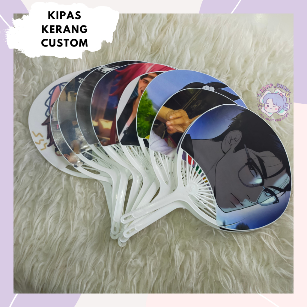 Jual [MINIMAL 4pcs] Kipas Kerang Custom Uchiwa Hand Fan Cetak Souvenir ...