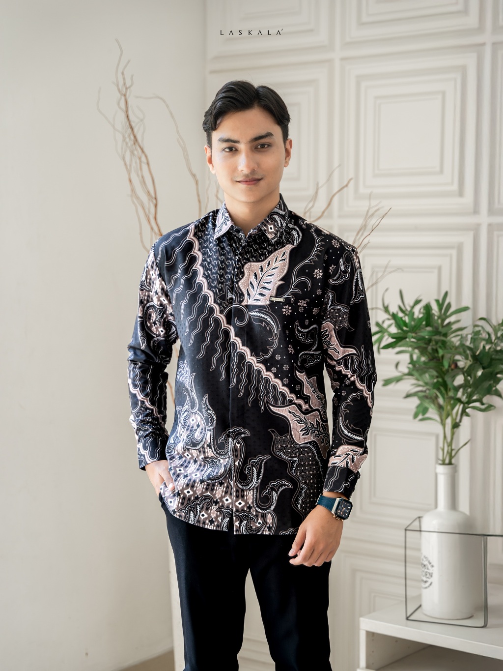 Jual Laskala Batik Premium Surya Kemeja Batik Pria Slimfit Lengan ...