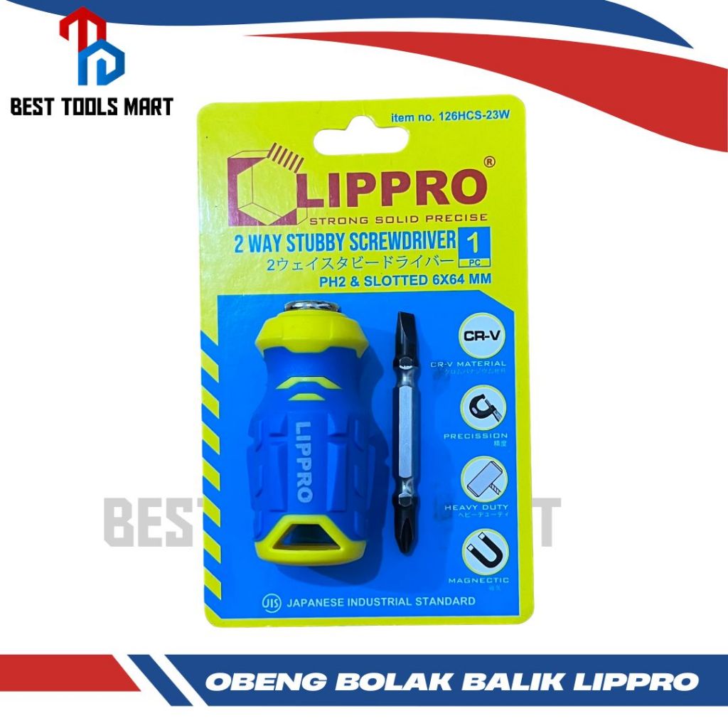 Jual OBENG BOLAK BALIK CEBOL OBENG MINI CEBOL +/- 2WAY GAGANG KARET ...
