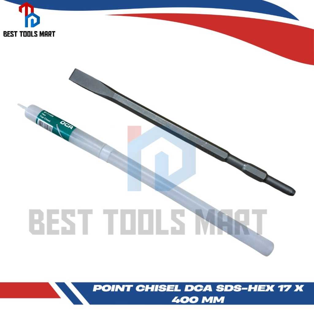 Jual DCA MATA BOBOK PIPIH17 x 400 mm SDS-HEX FLAT CHISEL BOR BETEL flat Chisel SDS-HEX 17x400 MM ...
