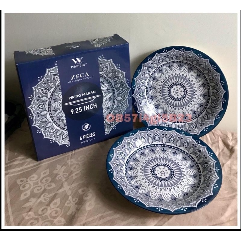 Jual piring keramik cantik piring korea omega 9,25 piring porcelain ...