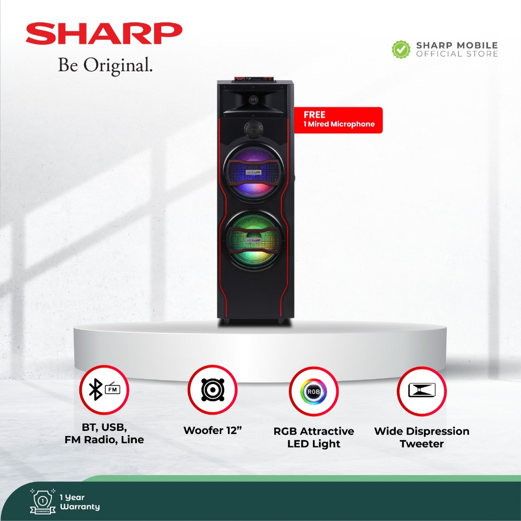 Jual SHARP CBOX-SPRO22MP5 SPEAKER AKTIV | Shopee Indonesia