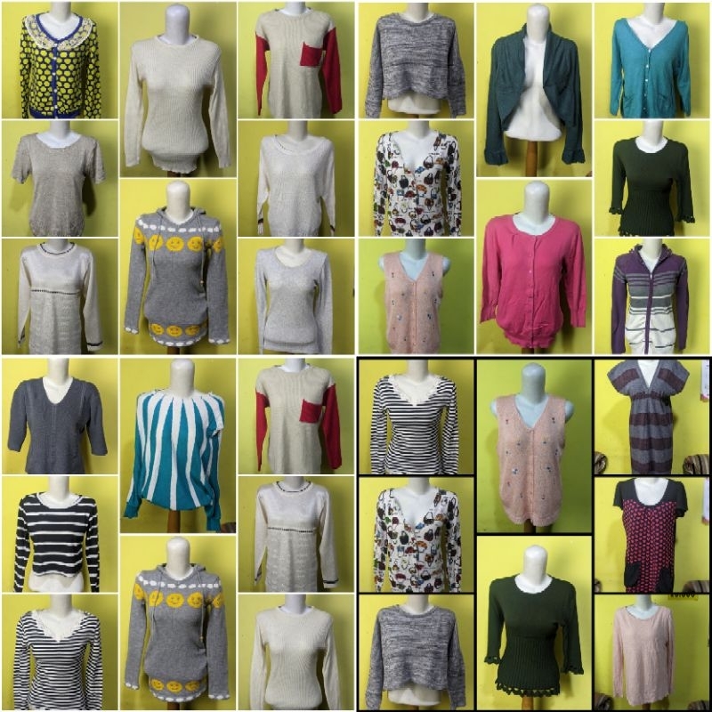 Jual Baju Rajut PL Kekinian - Cardigan / Sweater / Crop Top - Murah ...