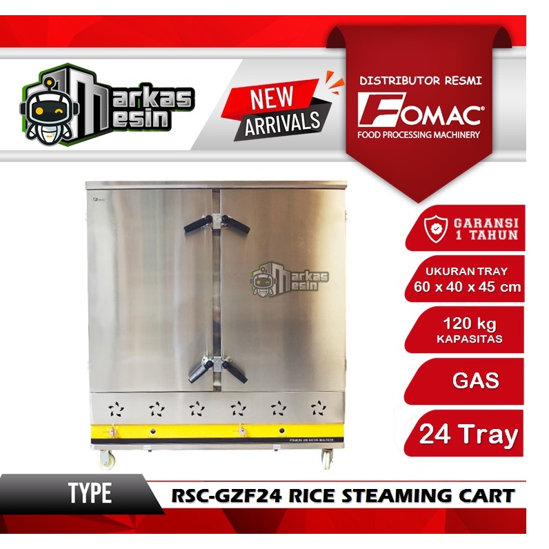 Jual Rice Steamer FOMAC RSC-GZF24 Mesin Penanak Nasi Gas Cooker & Rice Steaming Cart | Shopee ...