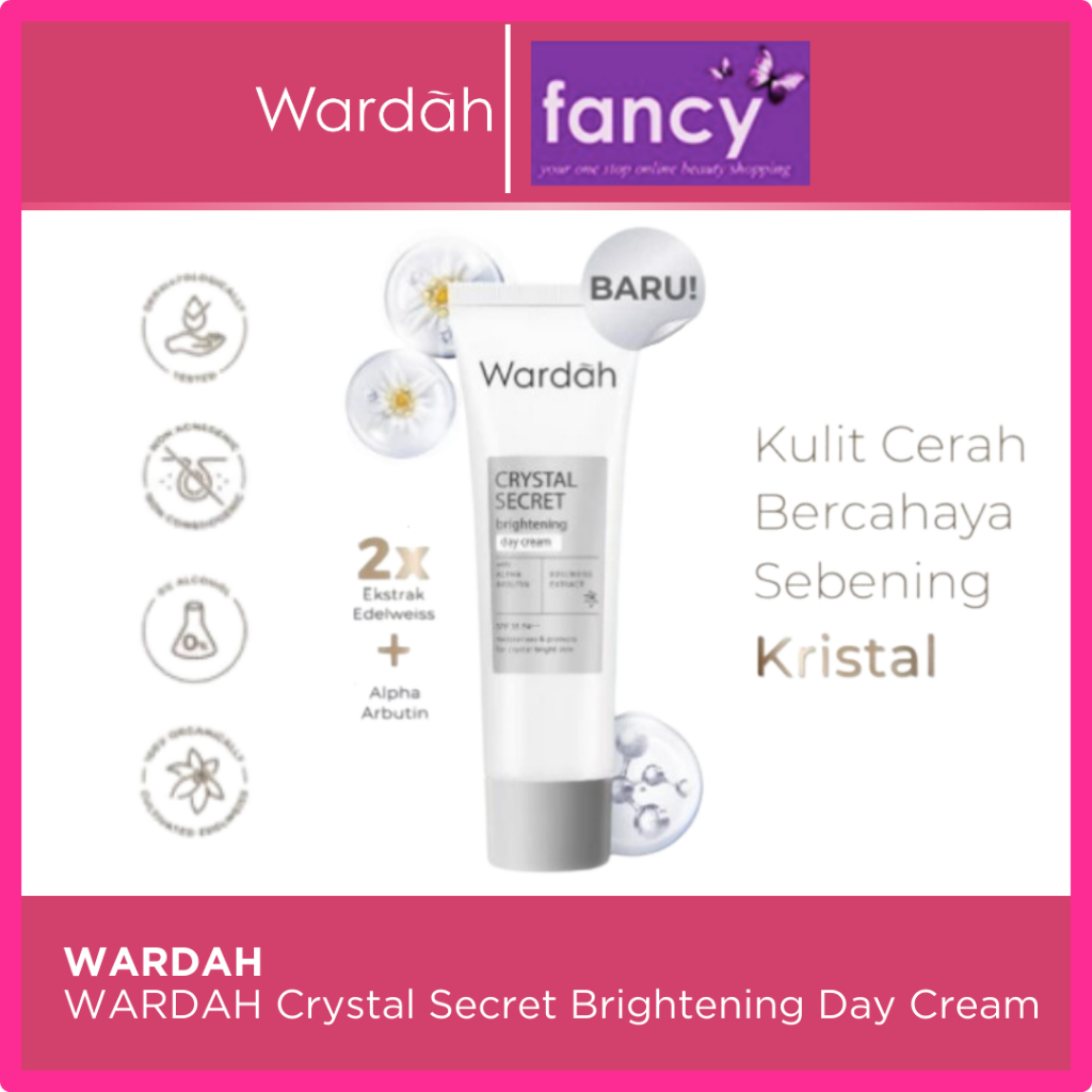 Jual Wardah Crystal Secret BRIGHTENING DAY CREAM 15ml (White Secret ...