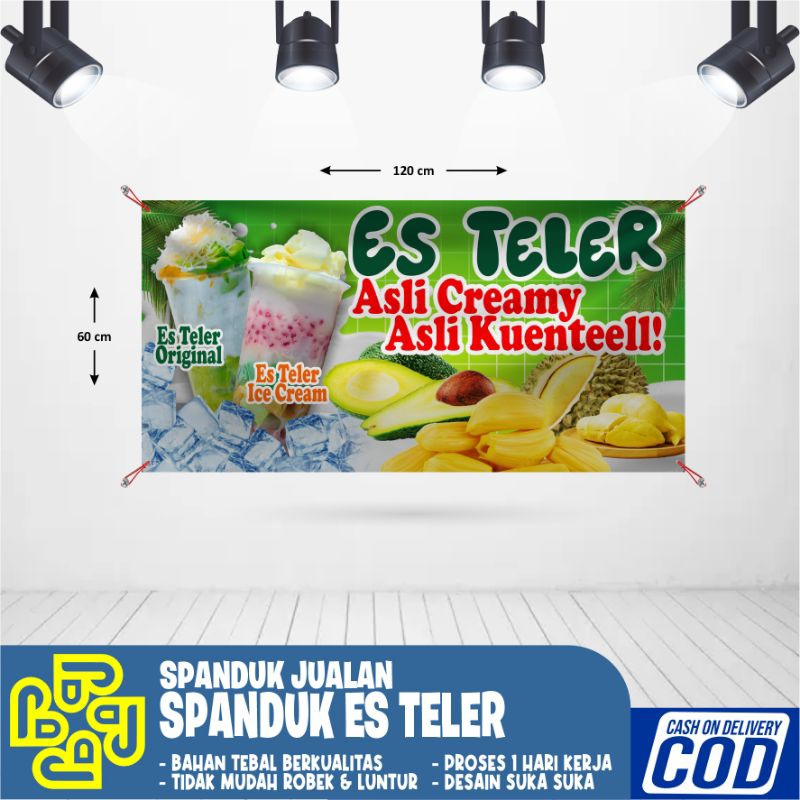 Jual free desain spanduk banner es teler sultan terbaru bisa cod ...