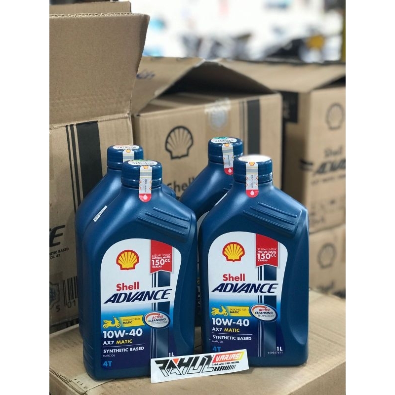 Jual OLI MOTOR SHELL ADVANCE AX7 MATIC 10W-40 1L ( BARCODE SCAN ...