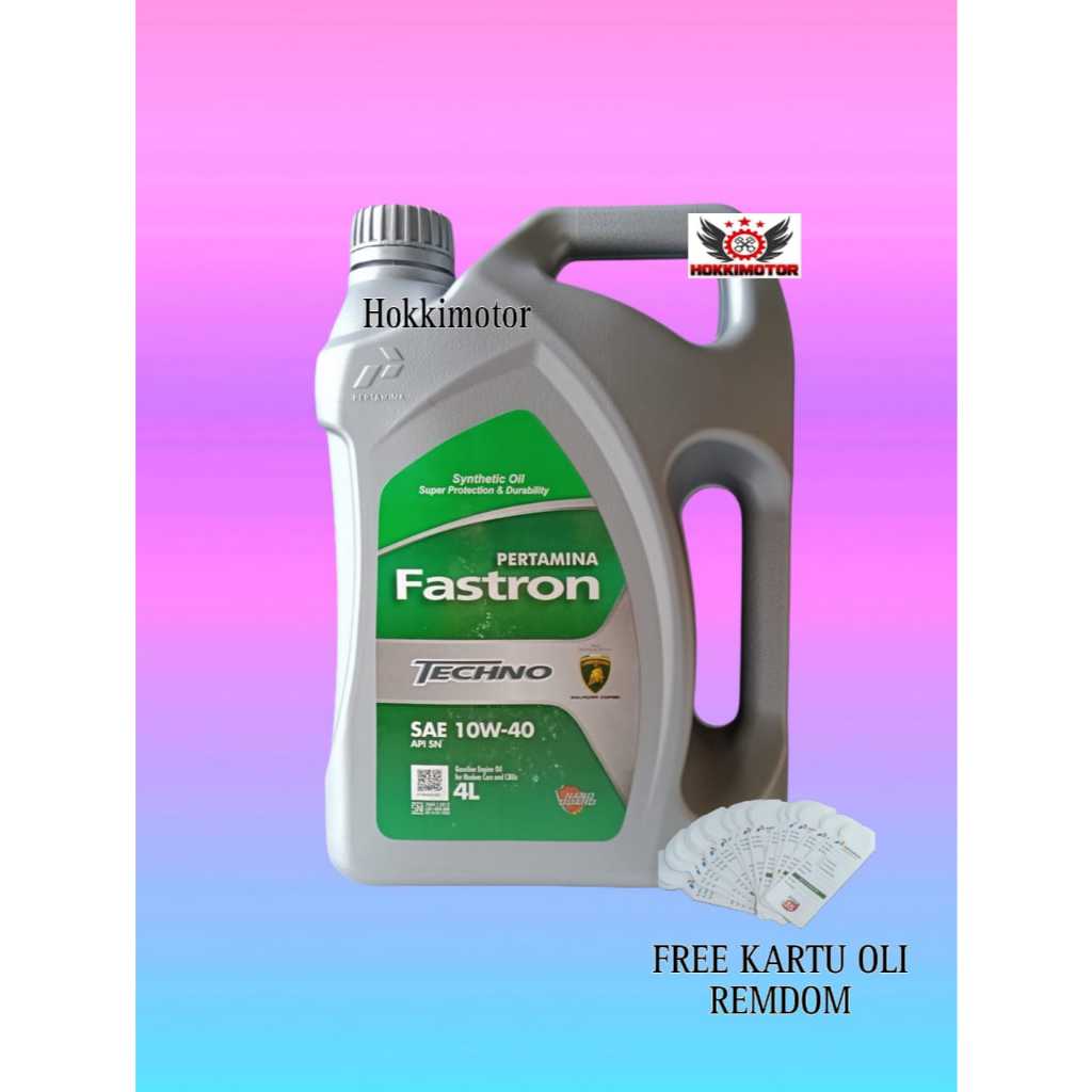 Jual OLI PERTAMINA FASTRON TECHNO HIJAU SAE 10W-40 API SN 4LITER ...