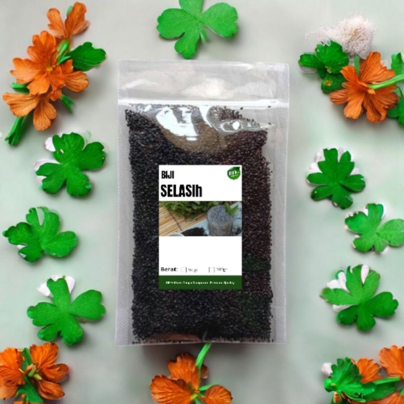 Jual 100gr BIJI SELASIH - SELASIH - Solo Premium - BASIL SEED PREMIUM ...