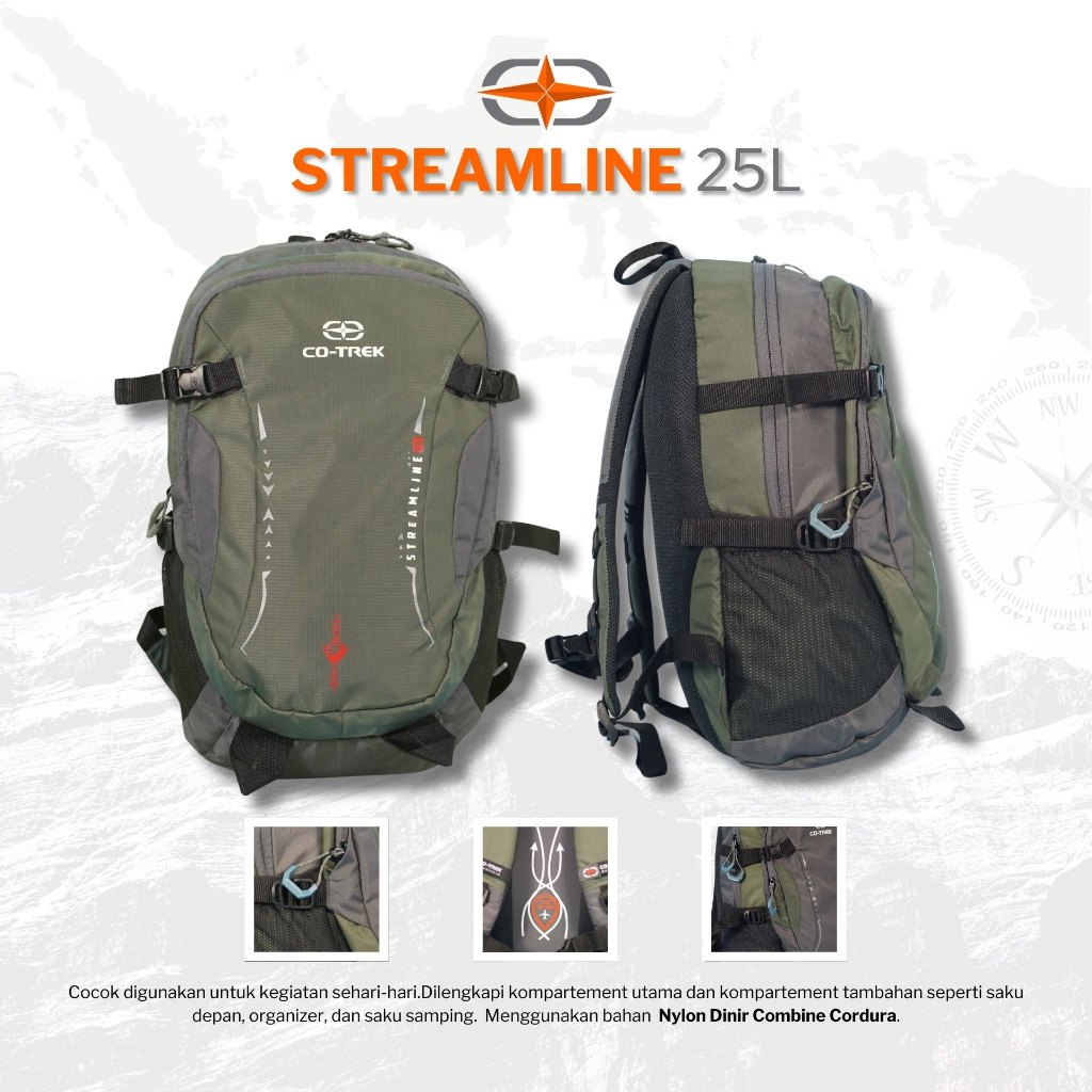 Jual Backpack Streamline 25L Cotrek Adventure | Shopee Indonesia