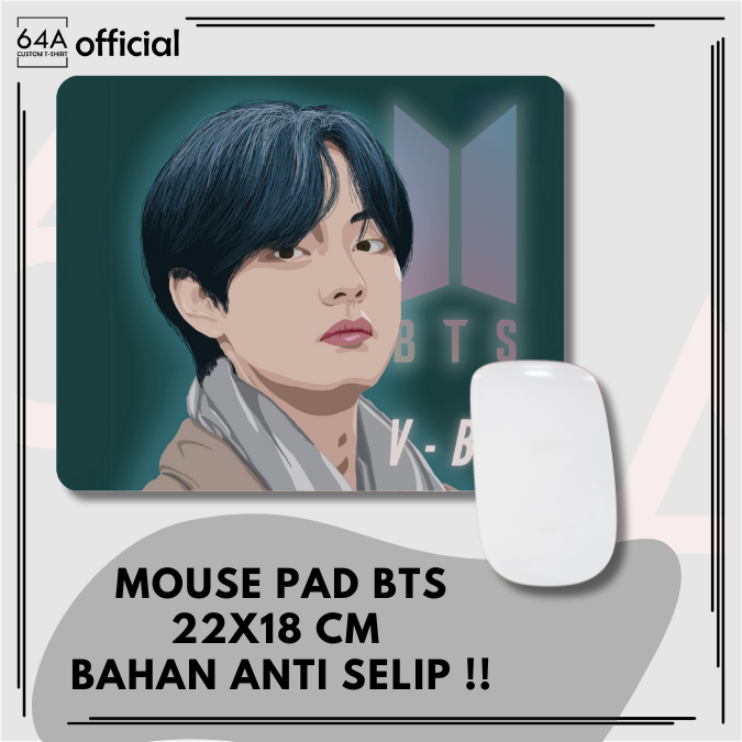 Jual MOUSE PAD V BTS MEMBER KIM TAE HYUNG MOUSE PAD LAPTOP SIMPLE ...