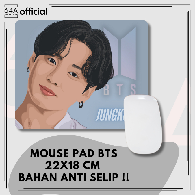 Jual MOUSE PAD JUNGKOOK MEMBER BTS MOUSE PAD LAPTOP SIMPLE custom | Shopee Indonesia