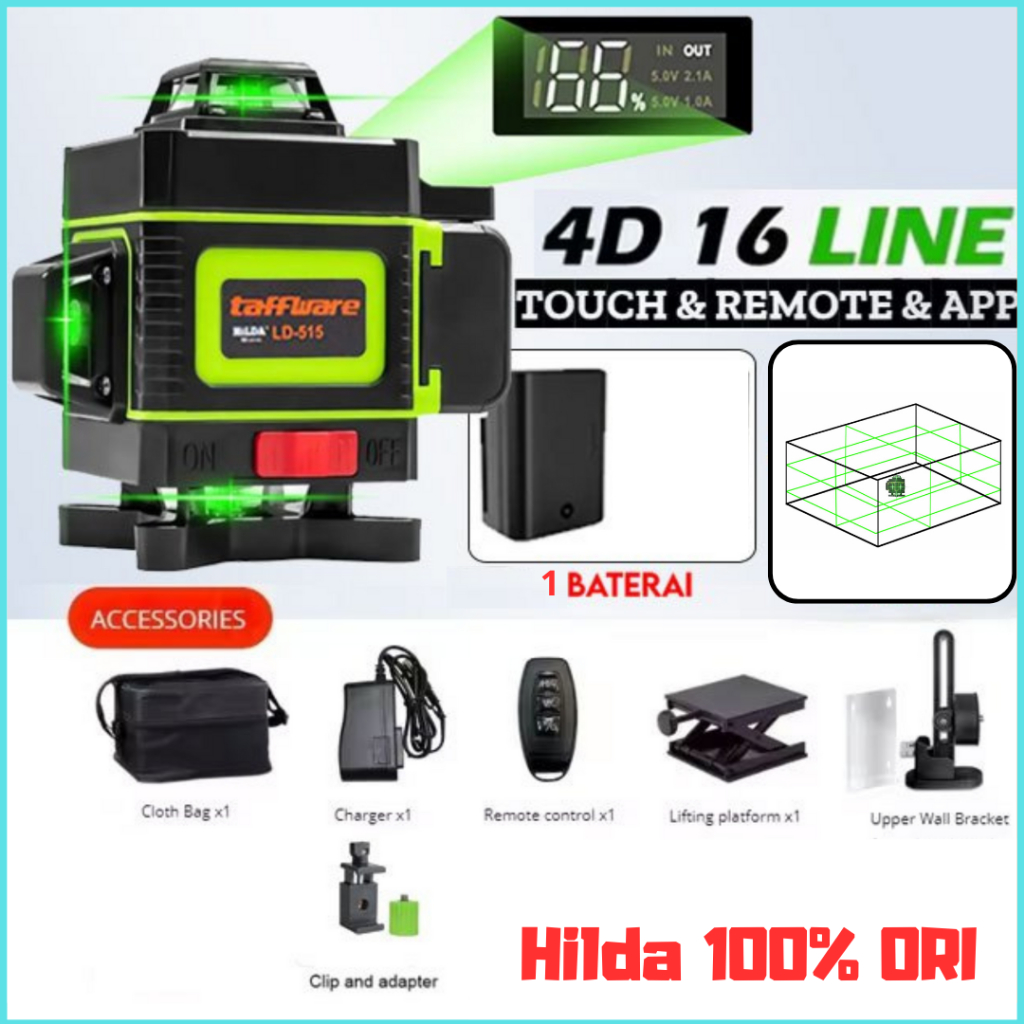 Jual HILDA Laser Level Bangunan Waterpass Laser Keramik Laser level ...
