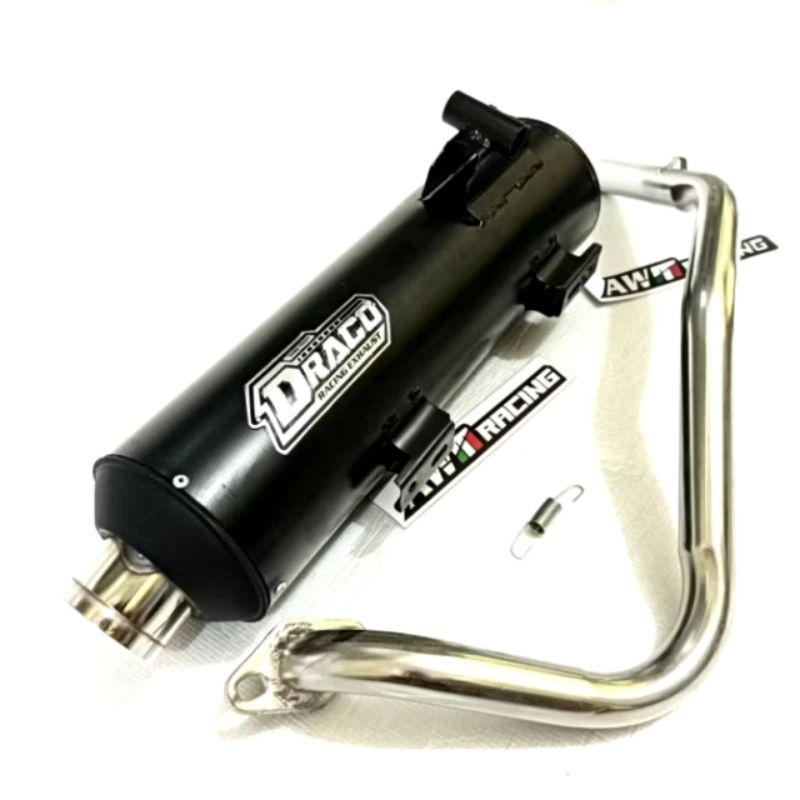 Jual KNALPOT STANDAR RACING DRACO Fulsistem Beat karbu Beat delexu Beat fi esp Vario 125/150 Mio ...