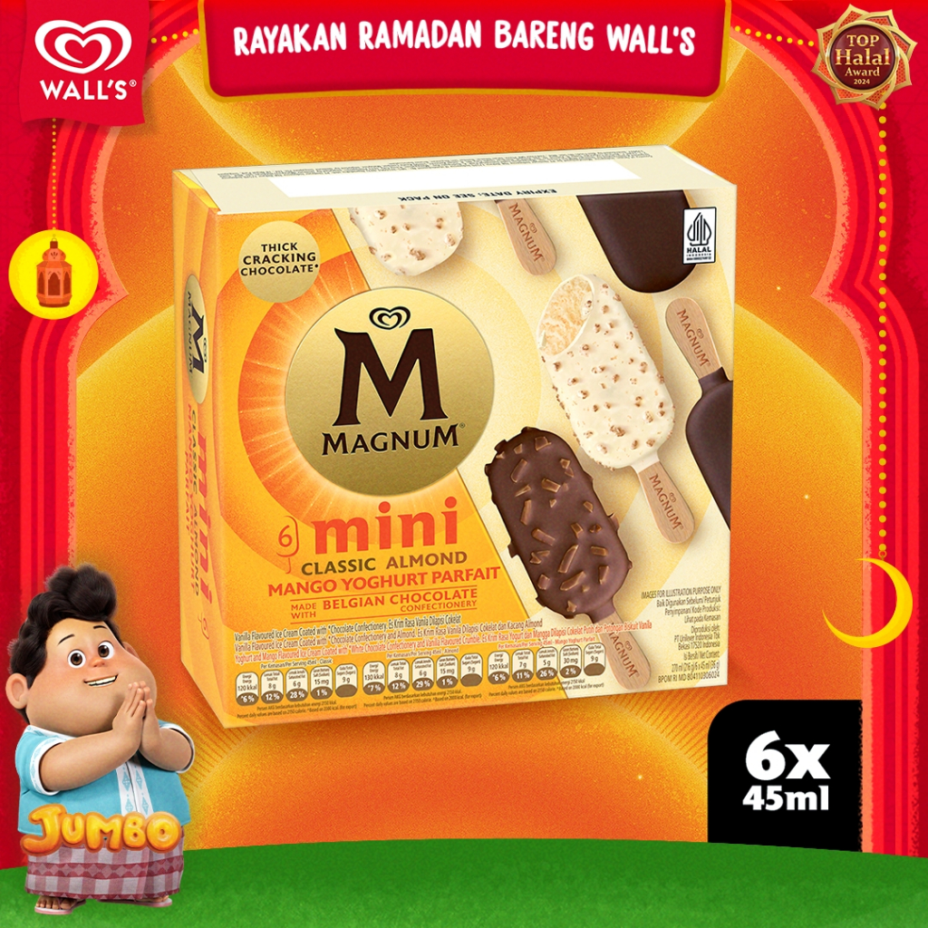 Jual MAGNUM MINI CLASSIC, ALMOND & MANGO - Es Krim/Ice Cream Wall's ...