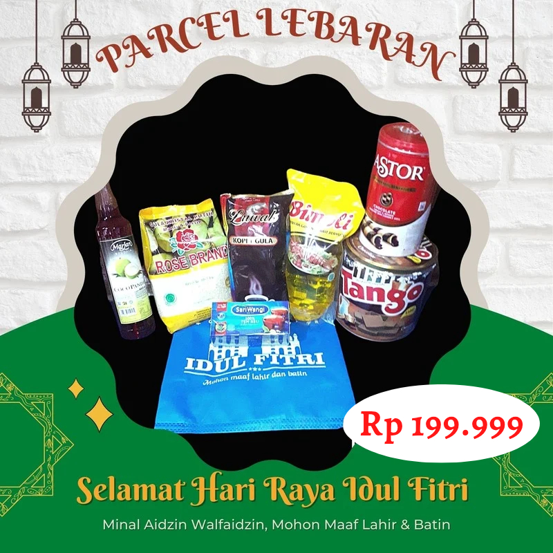 Jual PARSEL SEMBAKO SNACK FREE KARTU UCAPAN 5 kg ZAKAT FITRAH PAKET ...